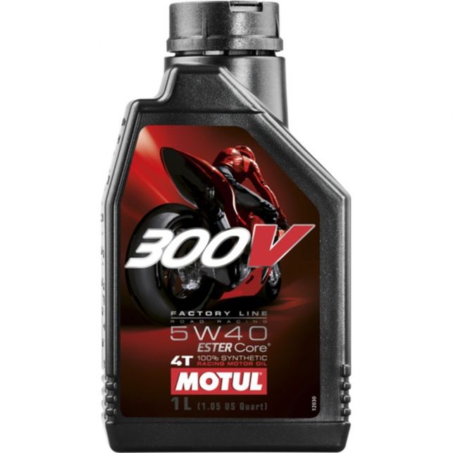 Huile moteur racing MOTUL 300V FACTORY LINE ROAD RACING 5W40 1L - Moto Expert